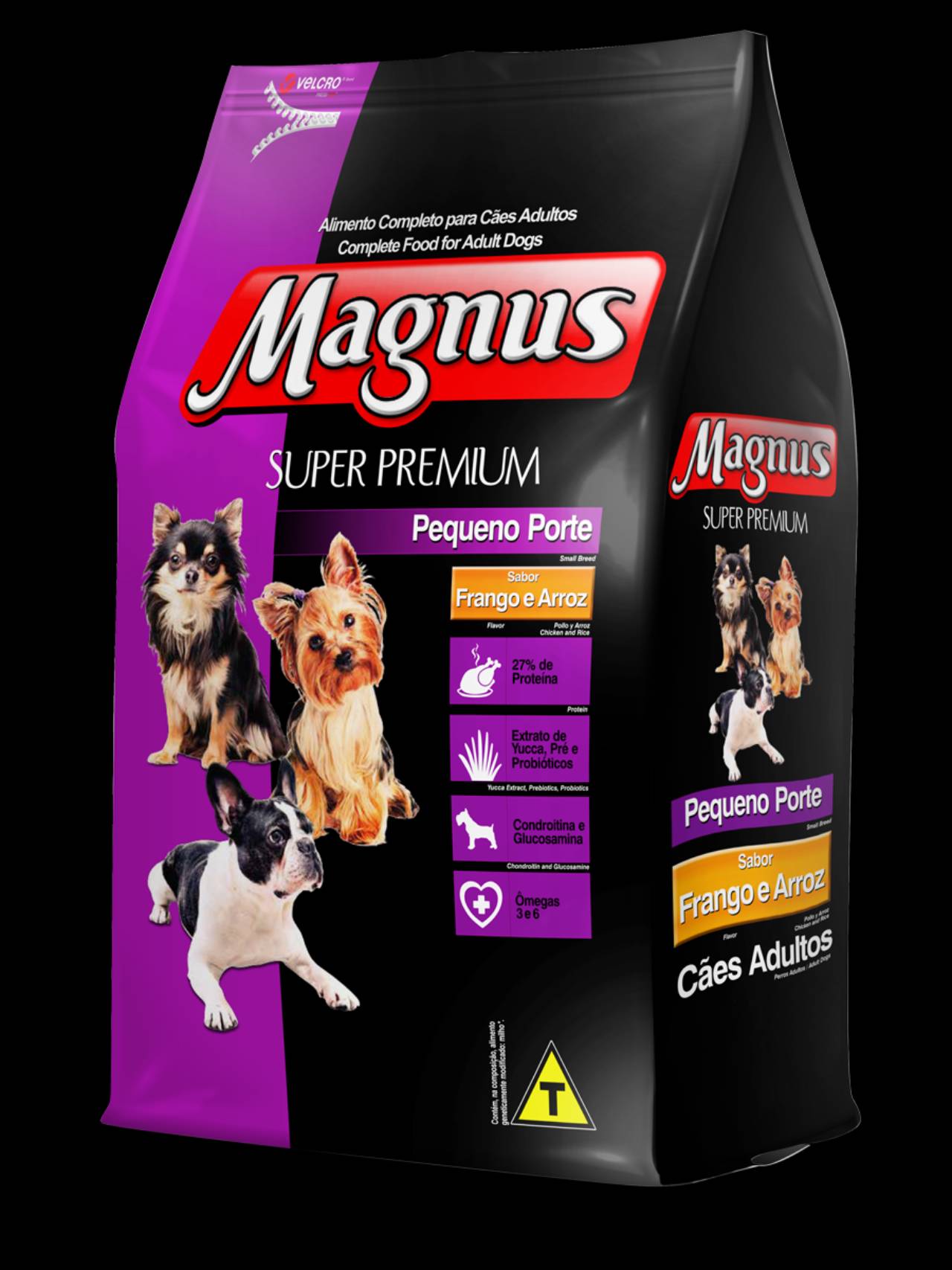 Magnus super premium cães adultos pequeno porte sabor frango e arroz em ...