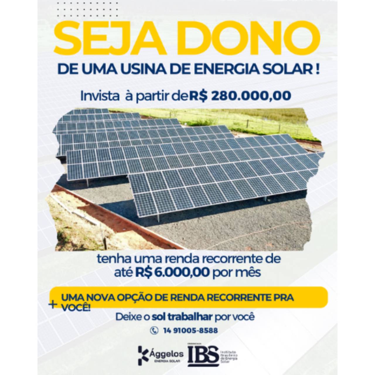 Usina solar – investimento rentável e sustentável no ninho verde ii eco ...