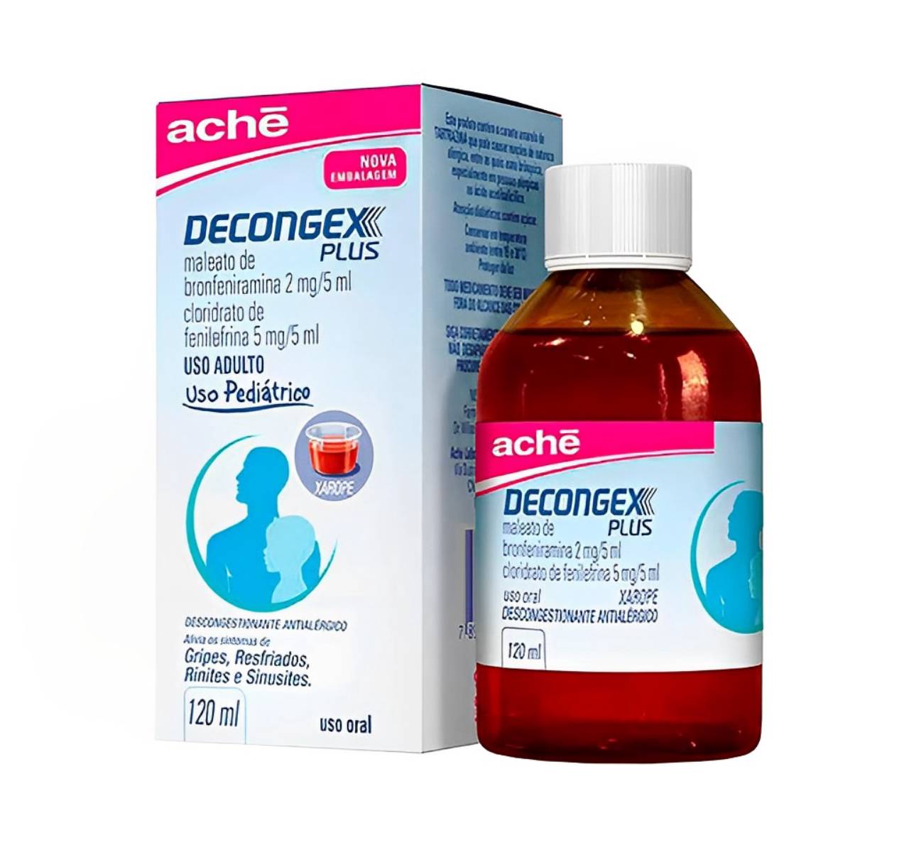Decongex plus maleato de bronfeniramina 2mg/5ml + cloridrato ...