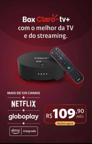 Box claro tv + netflix + globoplay em Aracaju, SE | Classificados - Solutudo